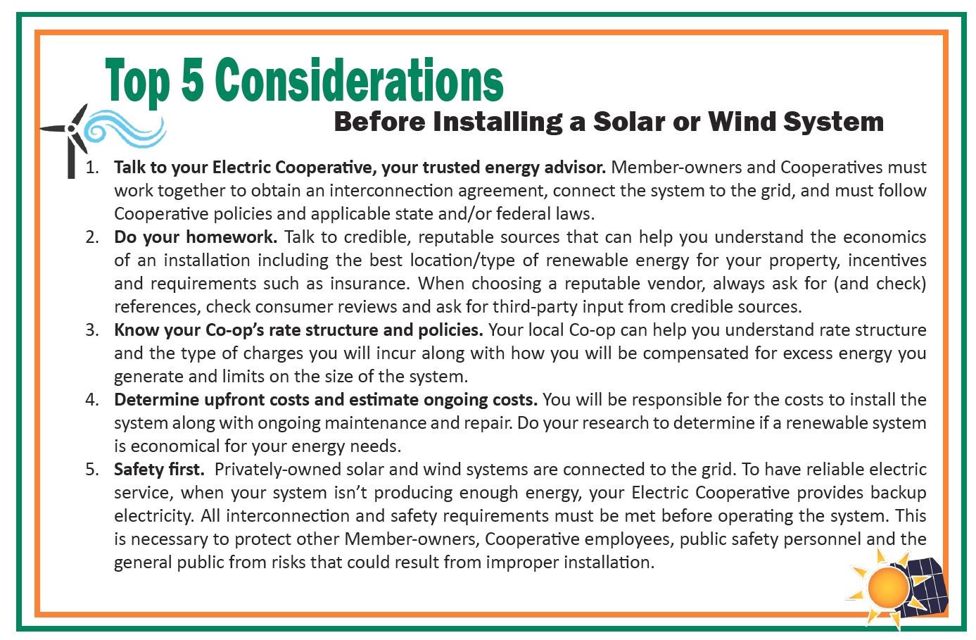 Member Owned Generation (For Wind, Solar, Etc.) | MJM Electric Cooperative